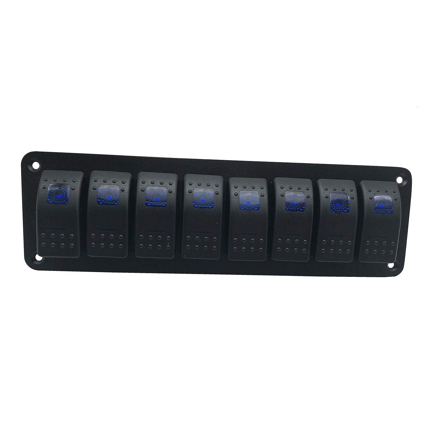 Aluminium 8 Gang Rocker Switch Panel